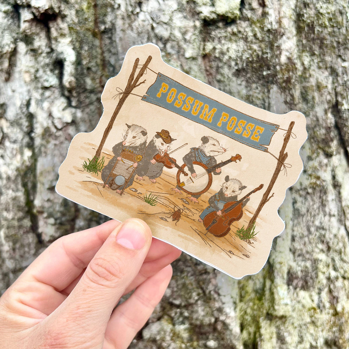Possum Posse Band Sticker – Sipsey Wilder