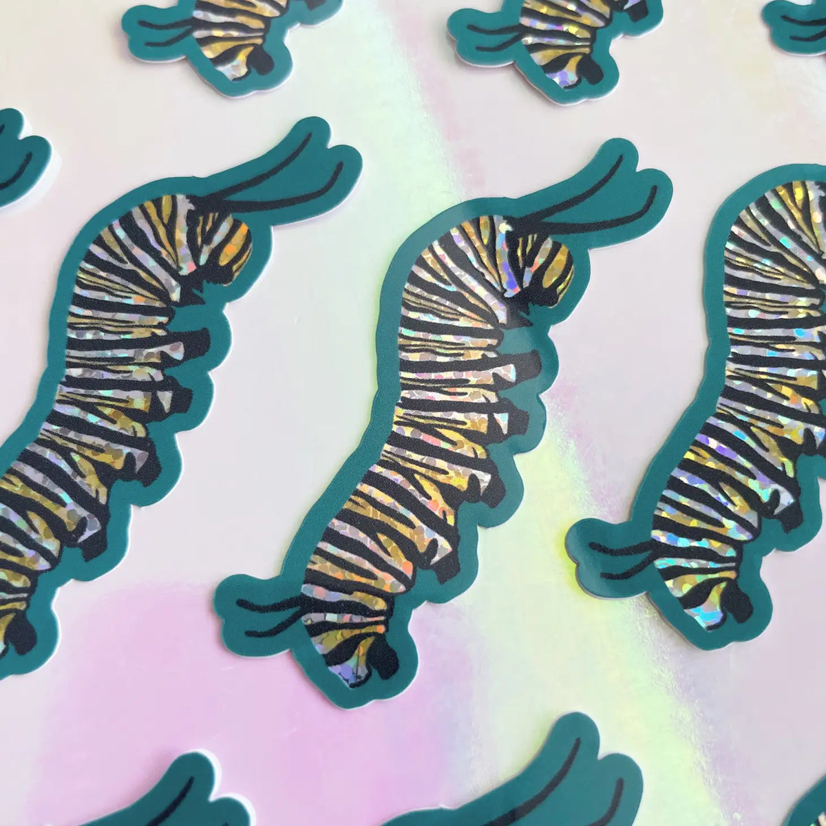 Monarch Caterpillar Holographic Glitter Sticker – Sipsey Wilder