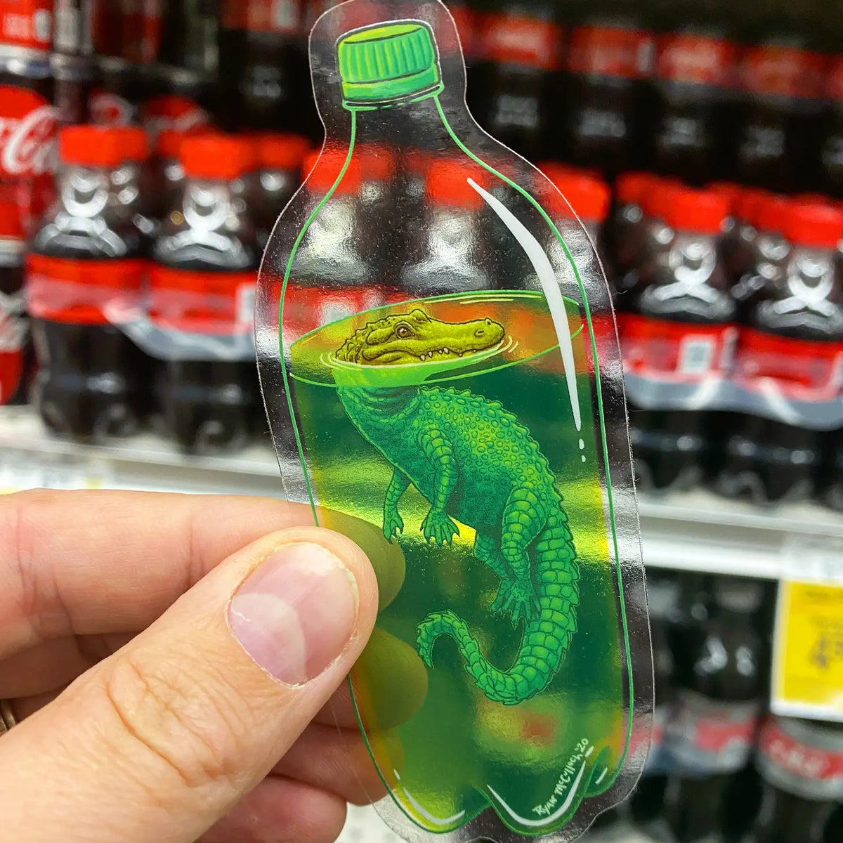 Danger Dew (aka "2-Liter Lurker") Alligator Clear Sticker – Sipsey Wilder