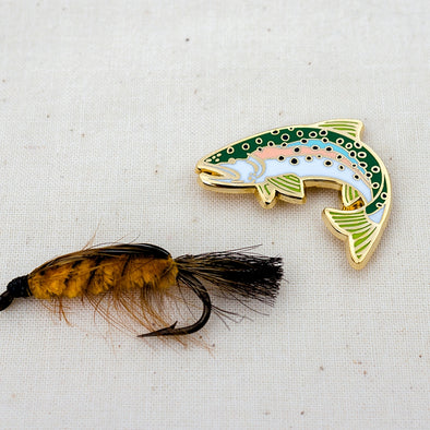 Rainbow Trout Enamel Pin – Sipsey Wilder