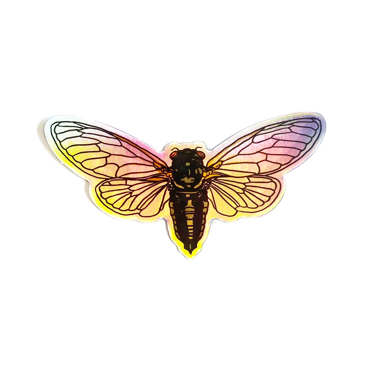 Holographic Cicada Sticker – Sipsey Wilder
