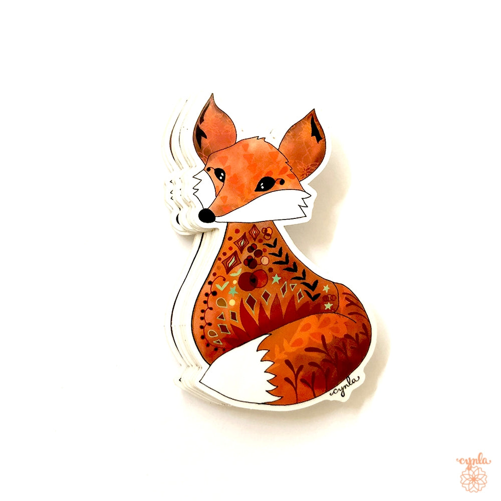 Sun Fox Vinyl Sticker – Sipsey Wilder